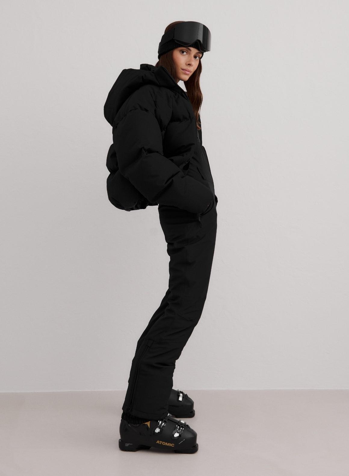 Black Cortina Puffer Jacket – aim'n no